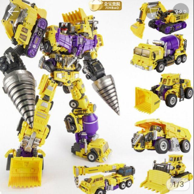 Jinbao OS Transformers Decepticon Devastator Yellow with Upgrade Kit ...