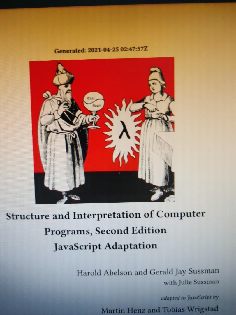 LF sicp structure and interpretation of computer programs, Computers ...