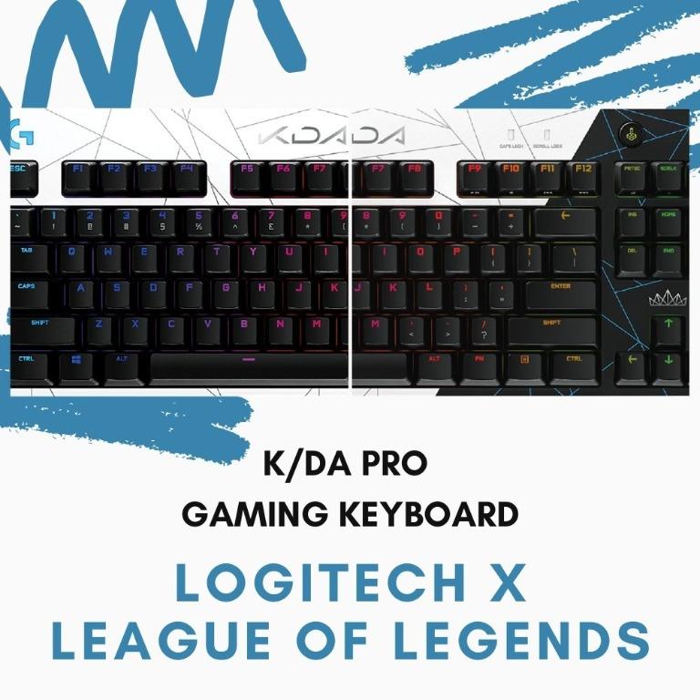【Logitech限量版】K/DA PRO 機械式電競鍵盤 GAMING KEYBOARD 2022 高效能遊戲電競鍵盤 Mac & PC ...