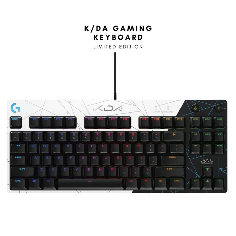 【Logitech限量版】K/DA PRO 機械式電競鍵盤 GAMING KEYBOARD 2022 高效能遊戲電競鍵盤 Mac & PC ...