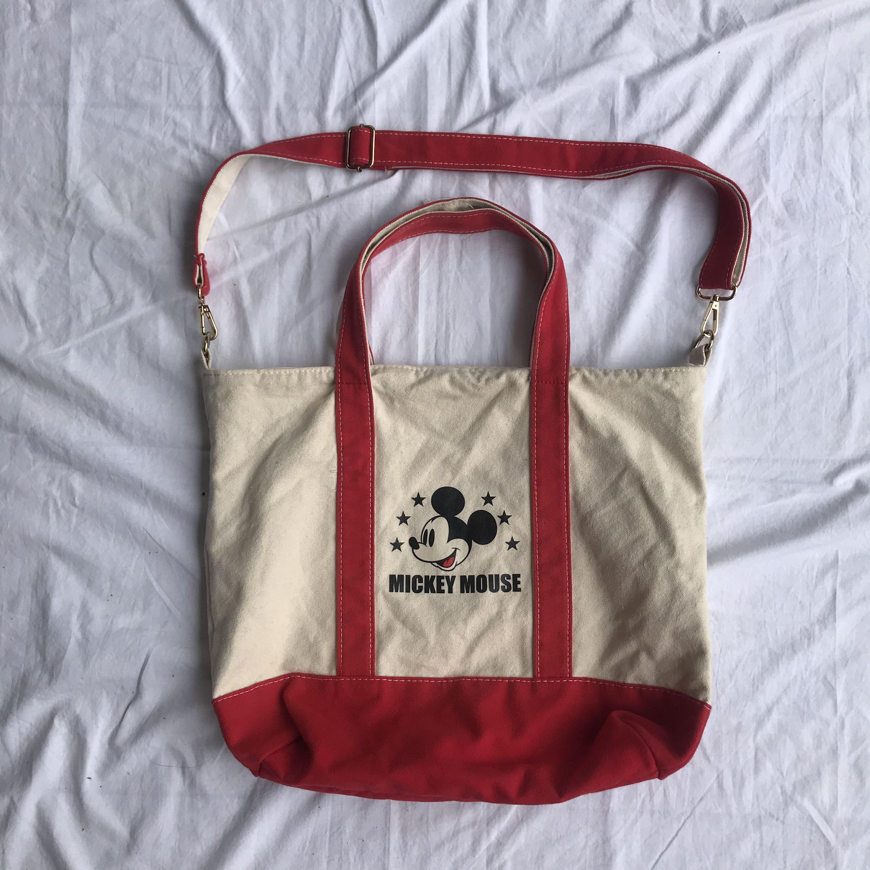 mickey mouse two way bag, Men's Fashion, Bags, Sling Bags on Carousell