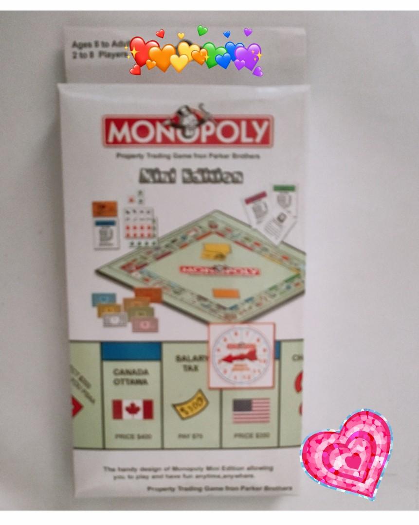 Mini monopoly set, Hobbies & Toys, Toys & Games on Carousell