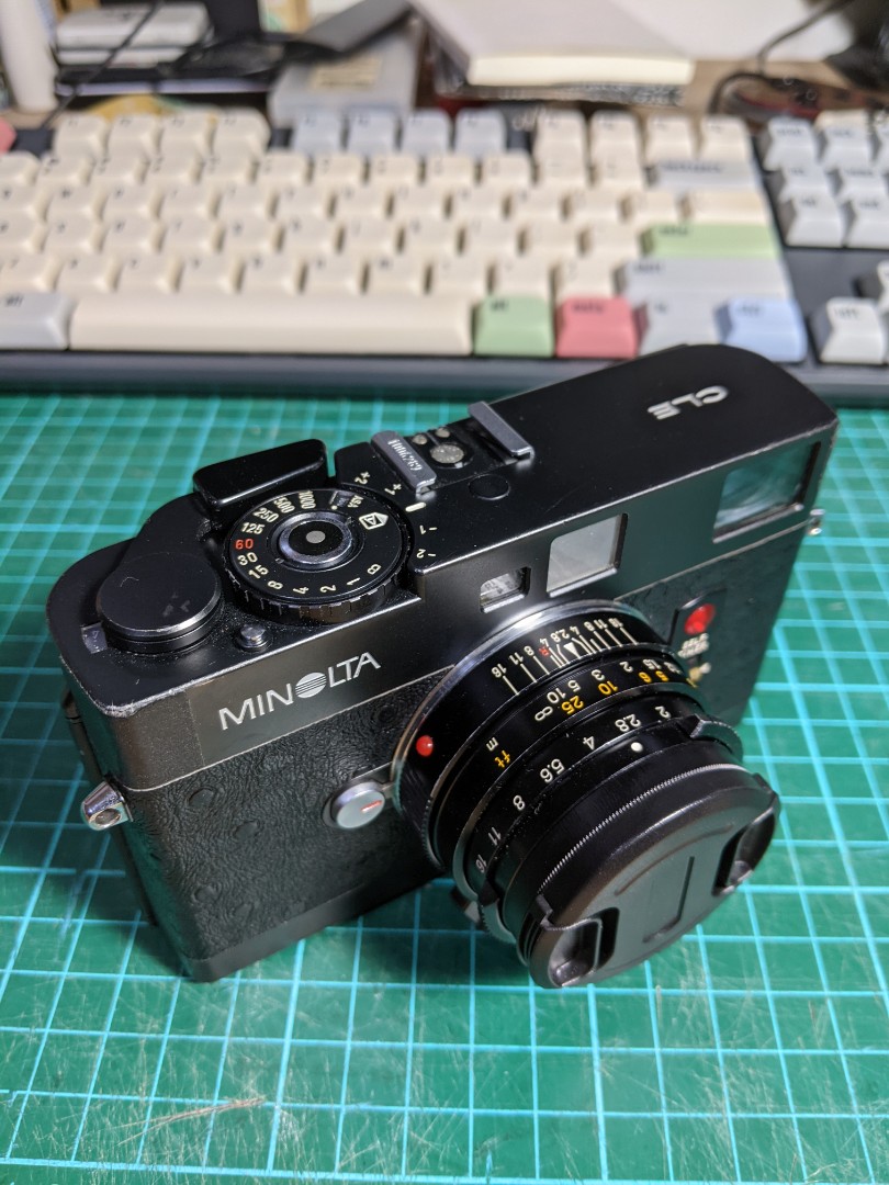 Minolta CLE with M-rokkor 40mm, Photography, Cameras on Carousell