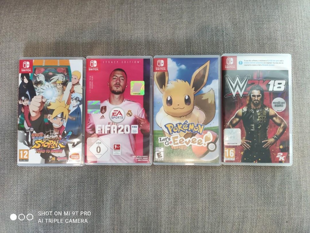 Nitendo Switch Game Card Fifa 20 Naruto Shippuden Pokemon Let's Go ...