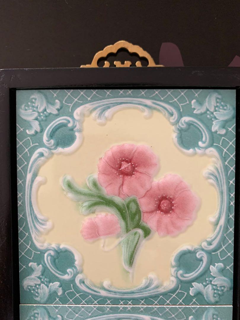 Peranakan Tile panel wall decoration, Furniture & Home Living, Home ...