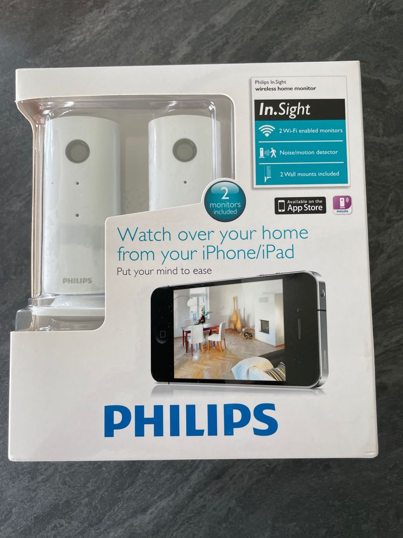 Philips in.sight M100D wireless home monitor, TV & Home Appliances, TV ...