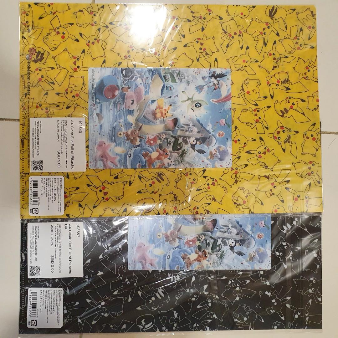Pokemon Pikachu file folder A4 size, Hobbies & Toys, Stationery & Craft ...
