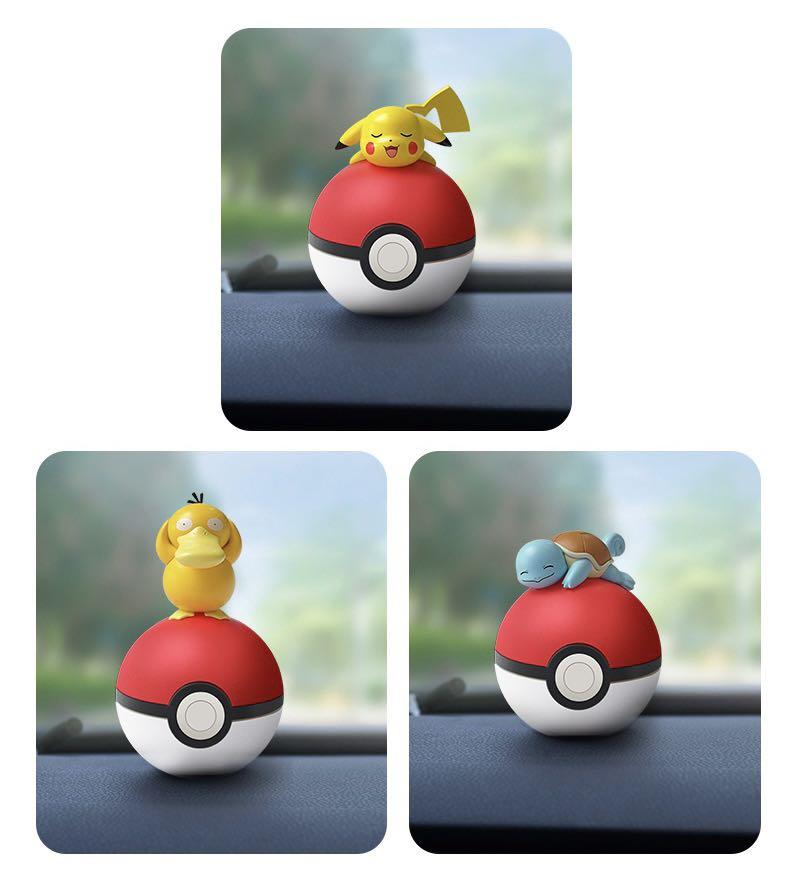 Pokemon Pikachu Squirtle Psyduck Fragrance Scent Freshener Pokeball ...