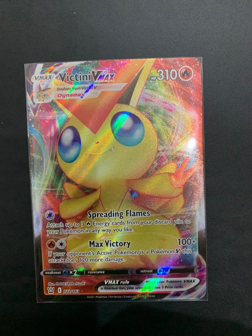 Pokemon TCG: Victini VMax Card 022/163, Hobbies & Toys, Toys & Games on ...