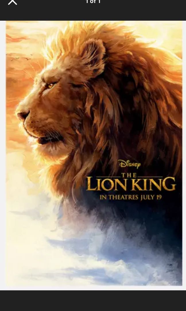 The Lion King PREMIUM LINEN STOCK POSTER 19.5" x 28" (DISNEY), Hobbies ...