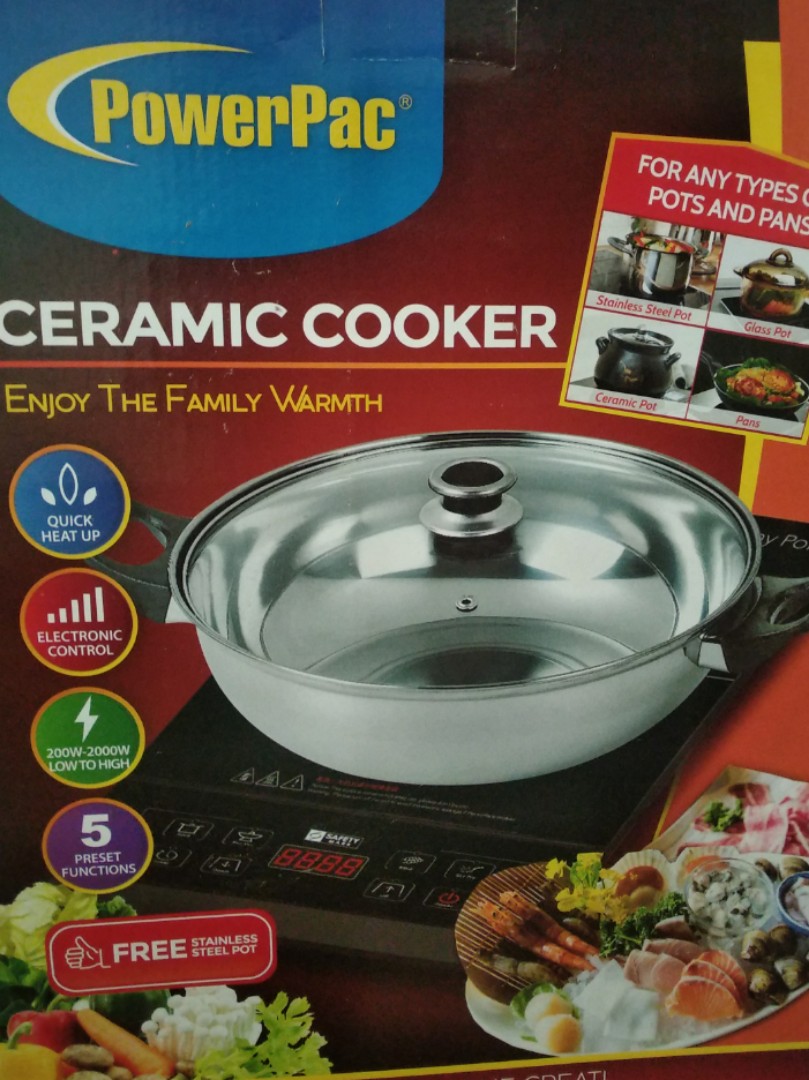 Powerpac ceramic cooker, TV & Home Appliances, Kitchen Appliances ...