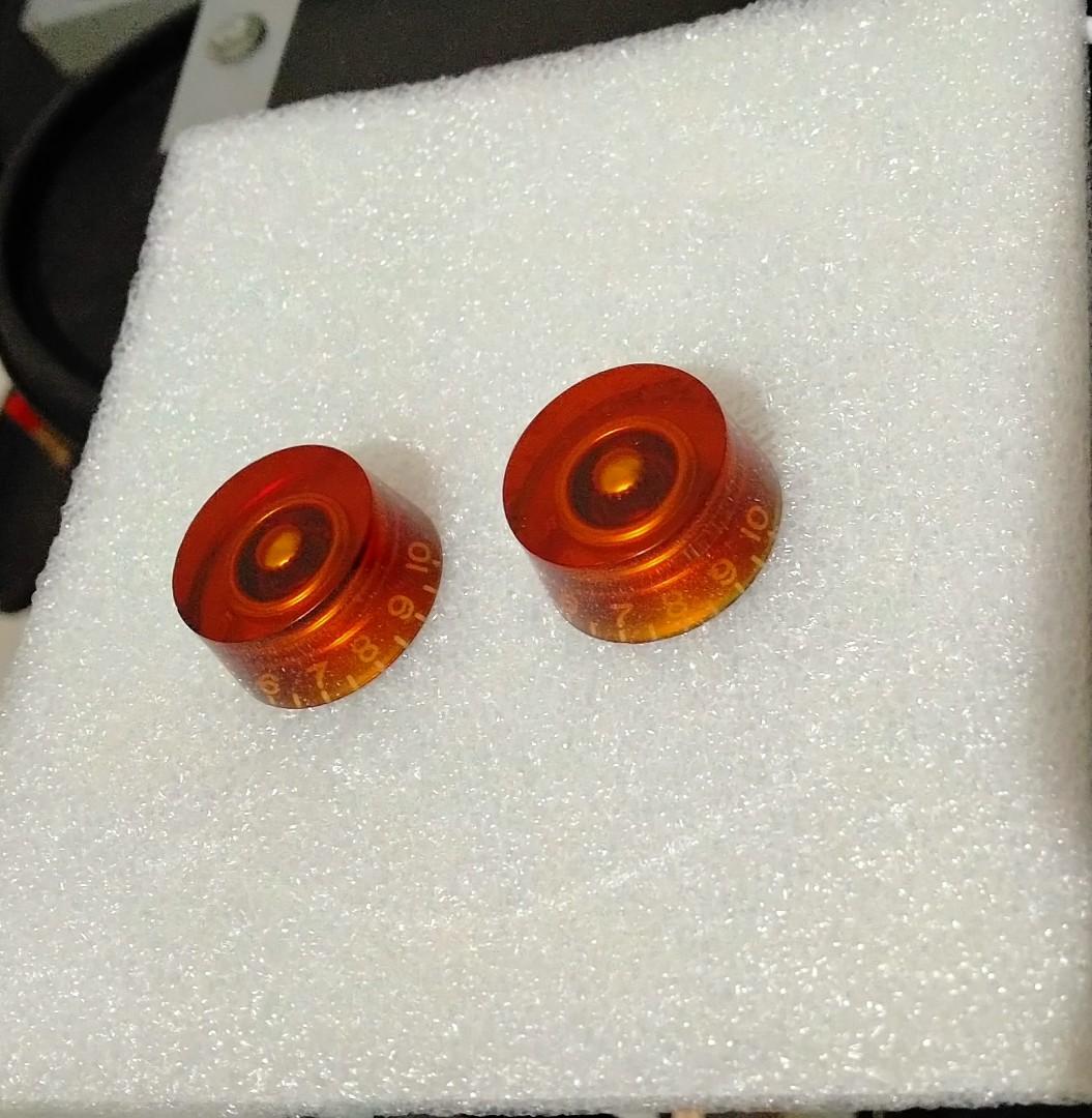 PRS SE Custom 24 Amber Knobs, Hobbies & Toys, Music & Media, Musical ...