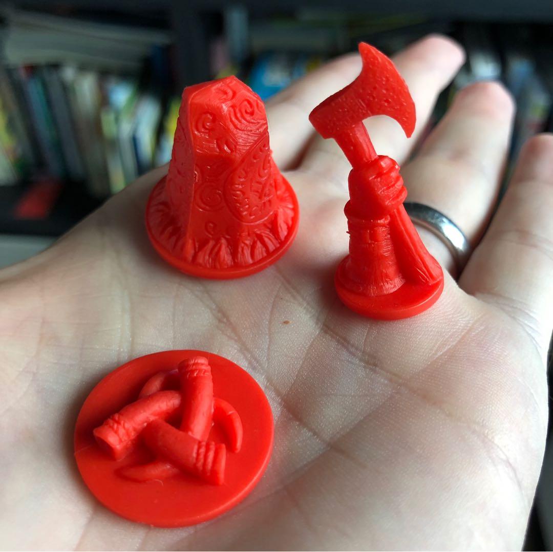 Rare Blood Rage tokens!, Hobbies & Toys, Toys & Games on Carousell