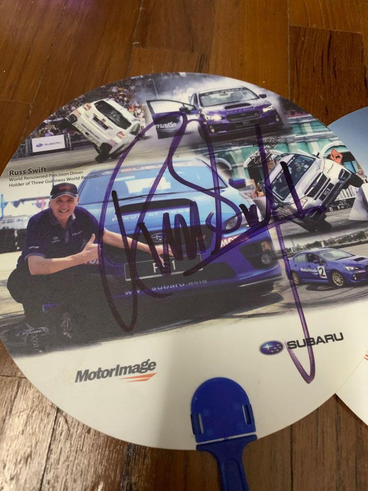 Russ Swift Autographed Fans, Hobbies & Toys, Memorabilia & Collectibles ...