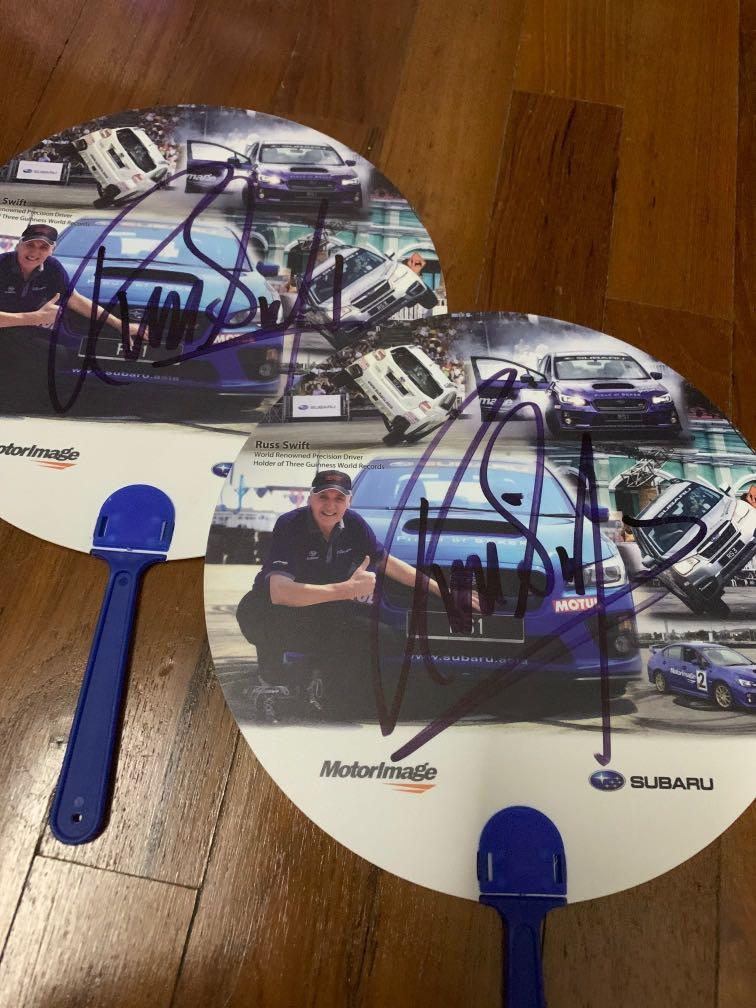 Russ Swift Autographed Fans, Hobbies & Toys, Memorabilia & Collectibles ...