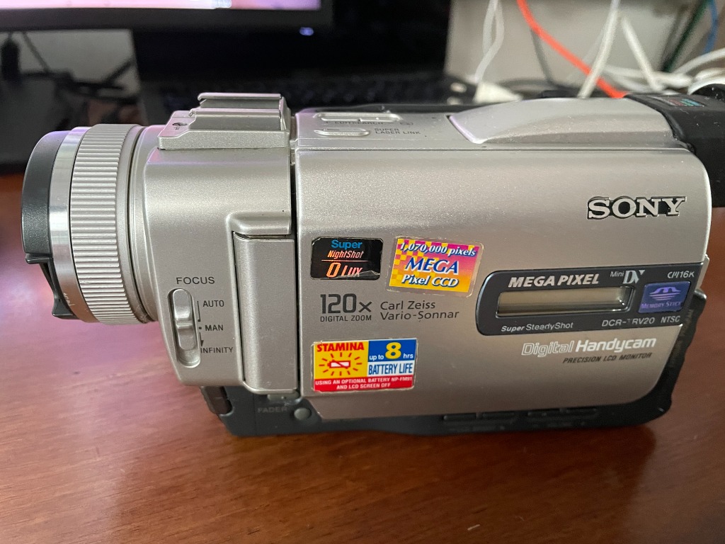 Sony DCR-TRV20 Digital Handycam, Photography, Video Cameras on Carousell
