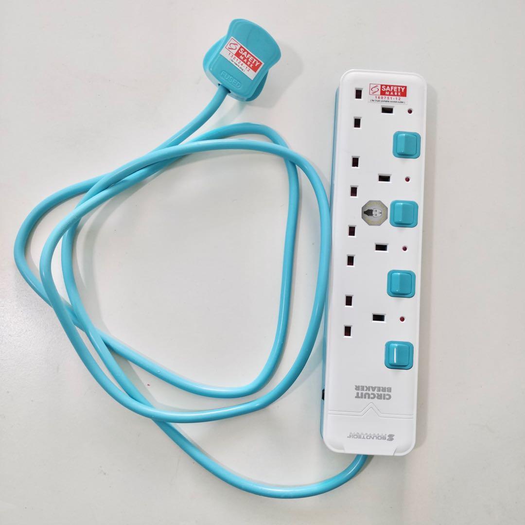 SoundTech Electronic Extension Socket | Extension Cord, TV & Home ...
