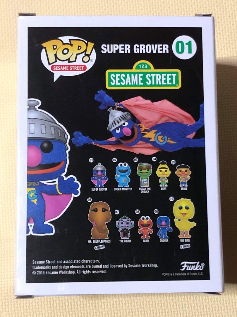 Sesame Street Funko Pop - Super Grover (Flocked) #01, Hobbies & Toys ...