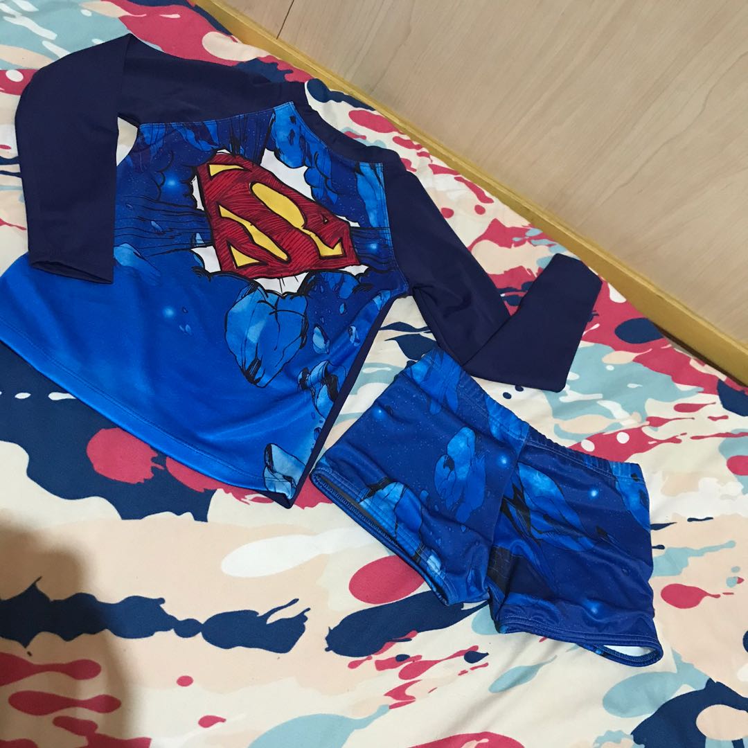 Superman swimwear, Babies & Kids, Babies & Kids Fashion on Carousell