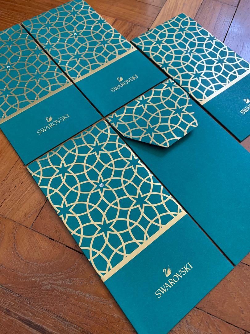 Swarovski Exclusive Red Packet / Green Packet / Raya Packet / Sampul (5 ...