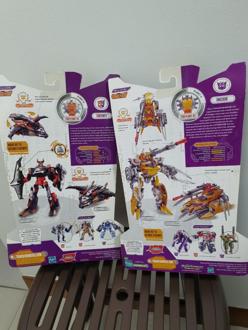 TRANSFORMERS CYBERTRON RID ( SIDEWAYS , UNICRON(reserved)), Hobbies ...