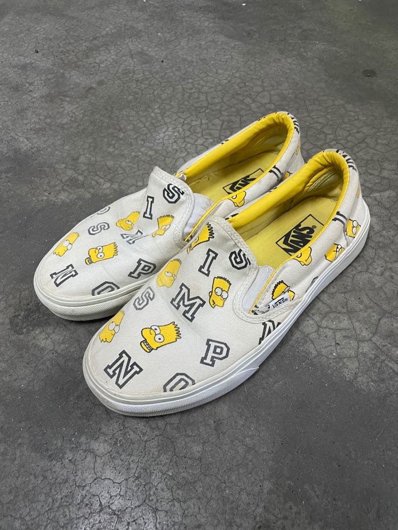Vans Bart Simpsons, Men's Fashion, Footwear, Sneakers on Carousell