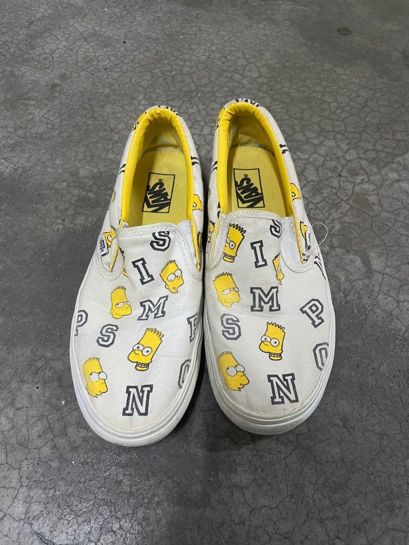 Vans Bart Simpsons, Men's Fashion, Footwear, Sneakers on Carousell