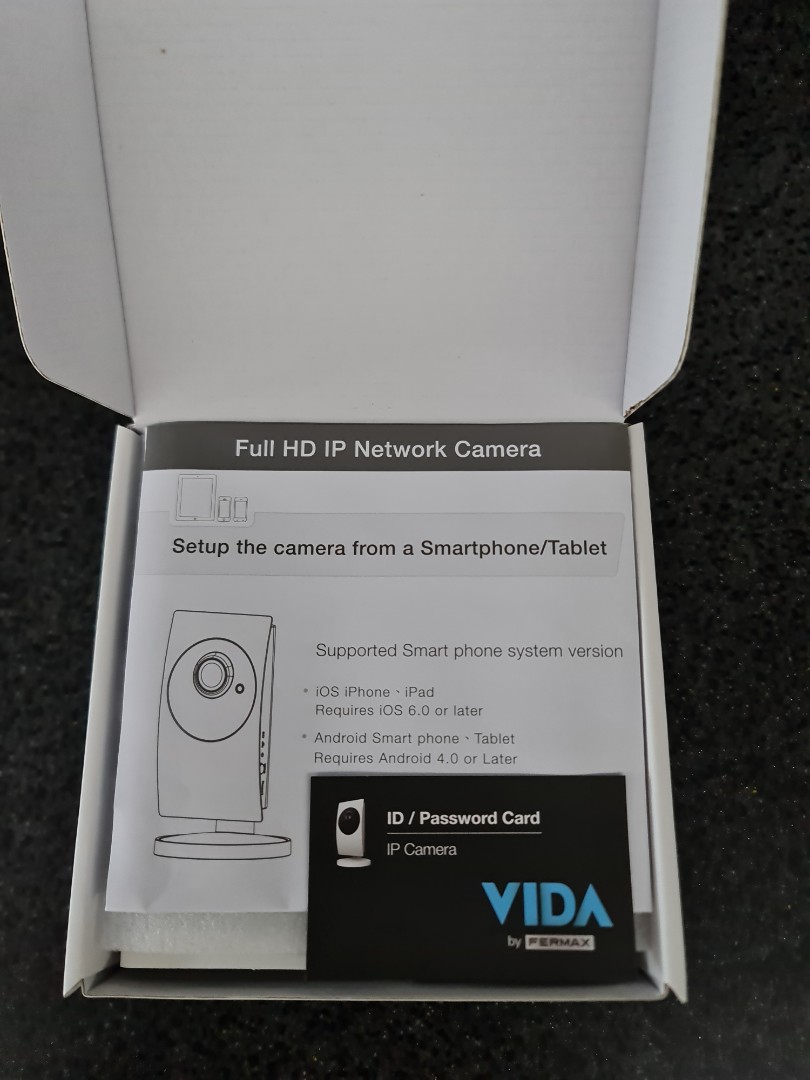 VIDA FULL HD IP NETWORK CAMERA, Furniture & Home Living, Security ...