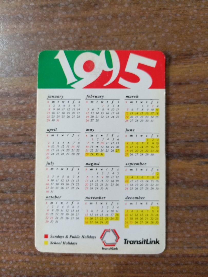 Vintage 1995 Transitlink calendar, Hobbies & Toys, Memorabilia ...