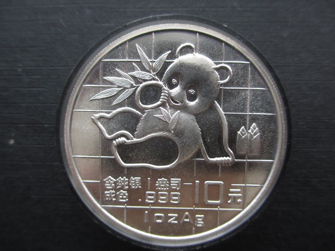 1989 China panda silver coin 1 Oz 1989中国熊猫纪念币银币, Hobbies & Toys ...