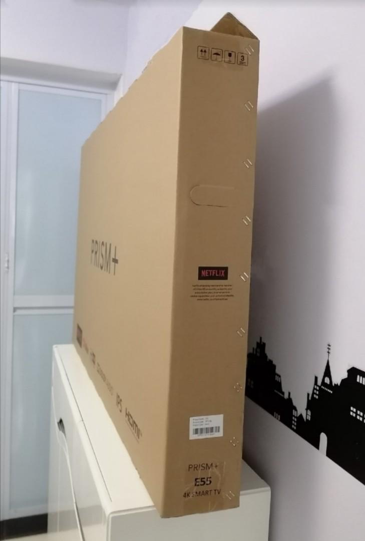 55 inch TV Empty Box With Styrofoam, TV & Home Appliances, TV ...