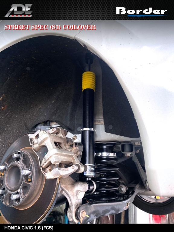BORDER STREET SPEC (S1) COILOVER ON HONDA CIVIC 1.6 (FC5), Car ...