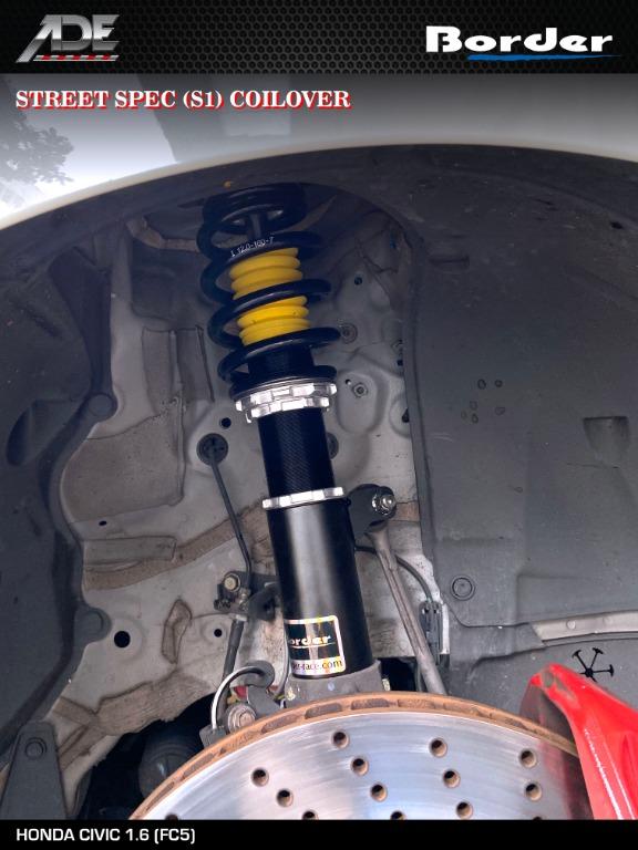 BORDER STREET SPEC (S1) COILOVER ON HONDA CIVIC 1.6 (FC5), Car ...