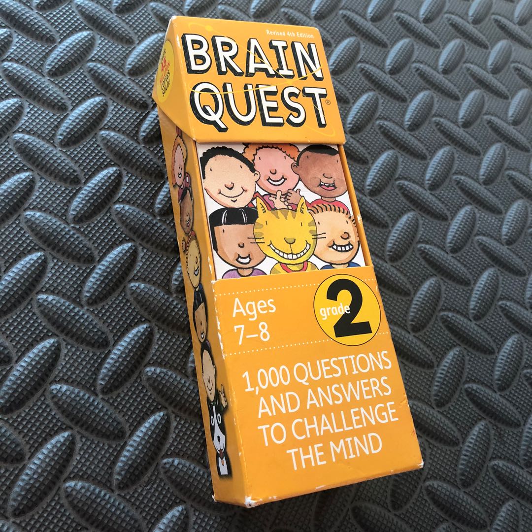 Brain Quest Educational Game for Grade 2 kids, Hobbies & Toys, Toys ...