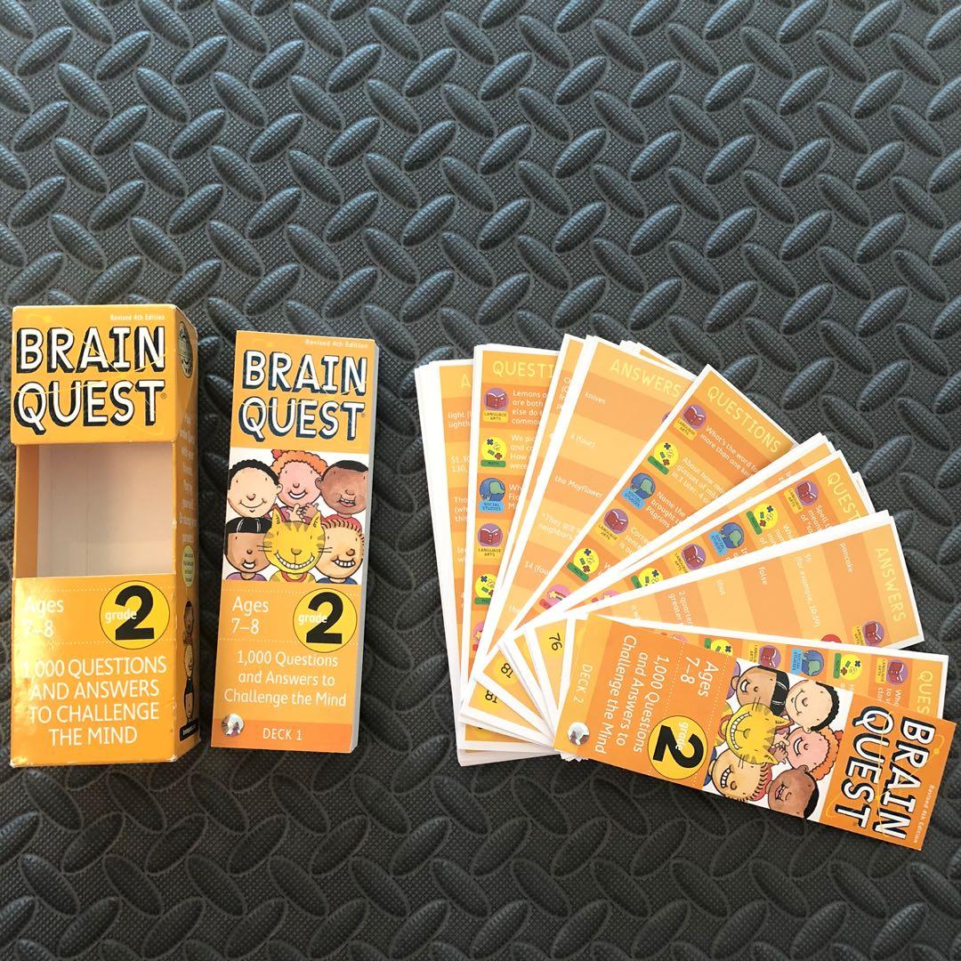 Brain Quest Educational Game for Grade 2 kids, Hobbies & Toys, Toys ...