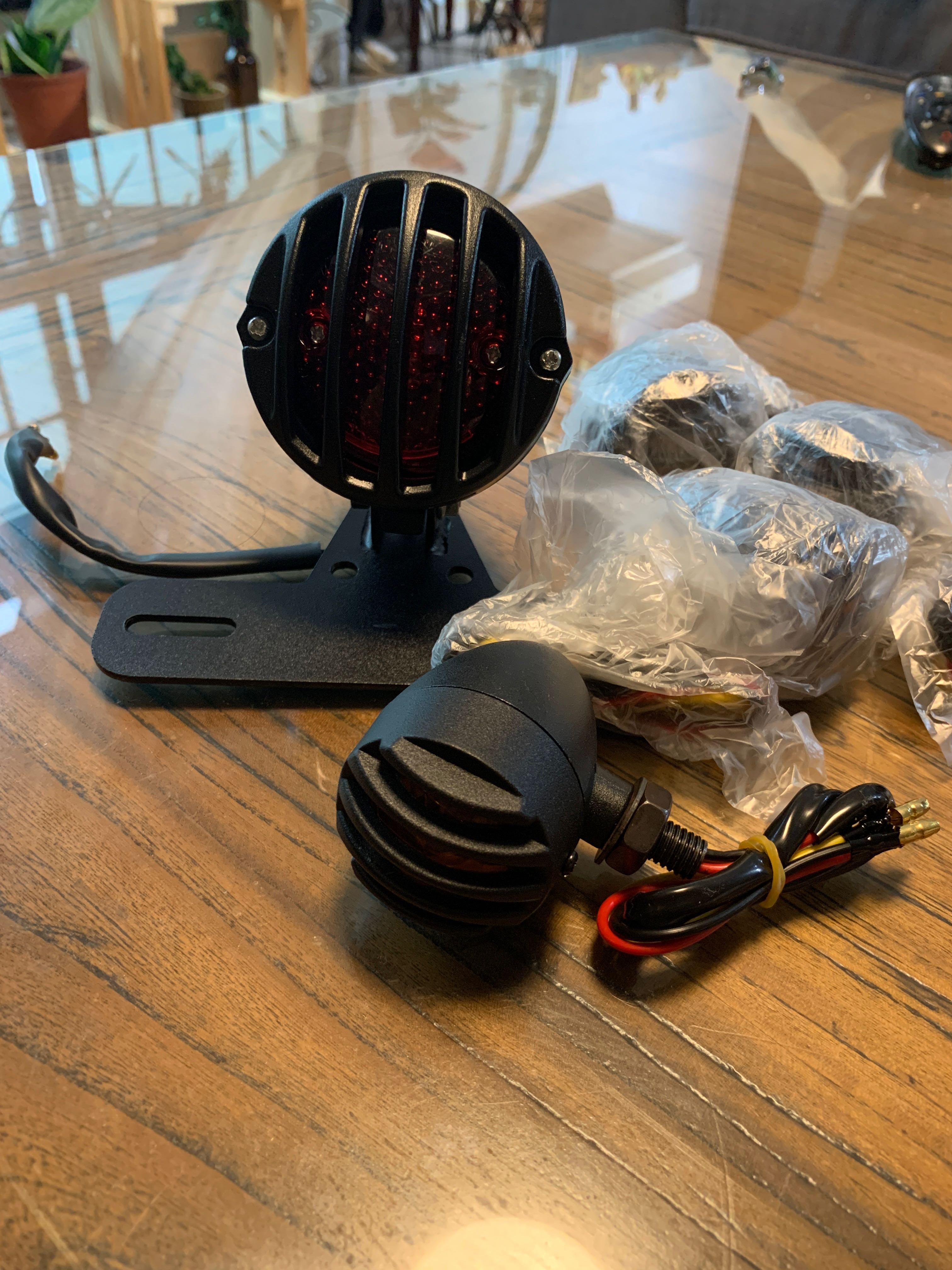 Cafe racer signal lights and tail light, Motorcycles, Motorcycle ...