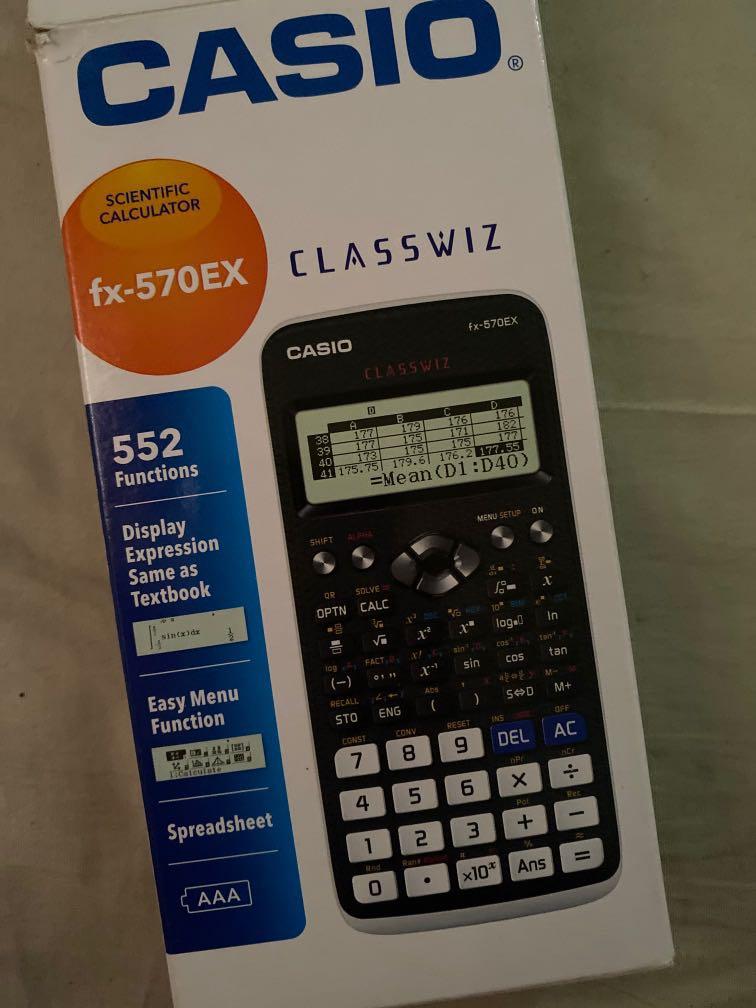 Casio Scientific Calculator (fx-570EX), Computers & Tech, Office ...