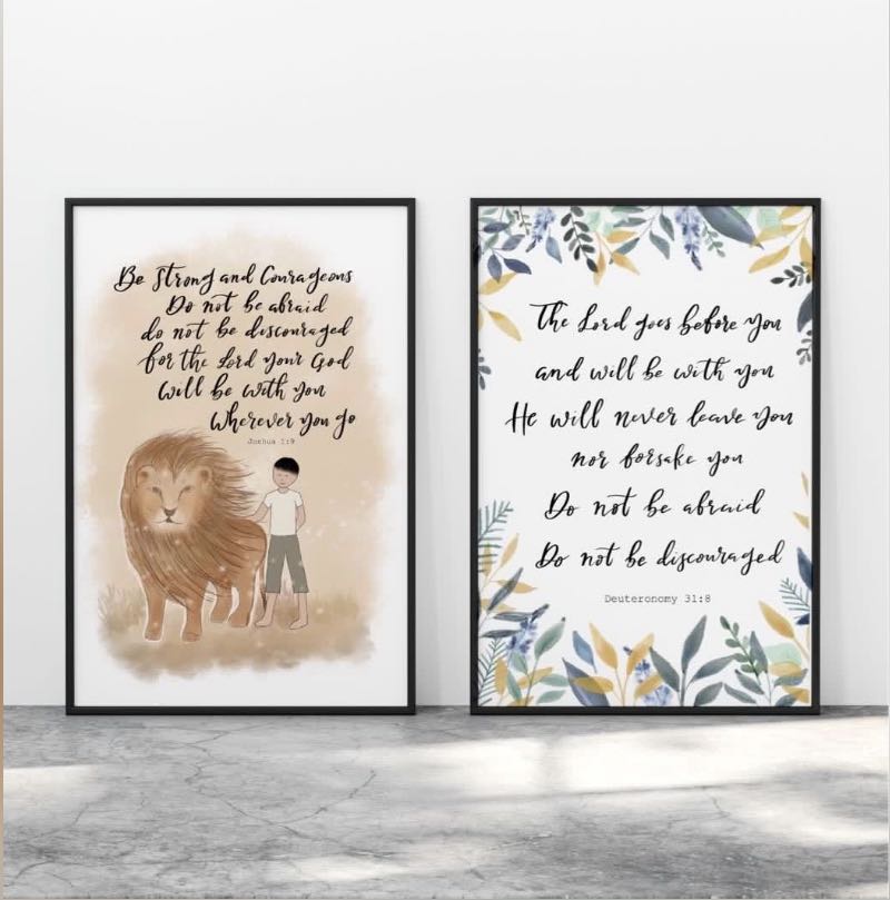 Christian Calligraphy prints, Hobbies & Toys, Stationery & Craft, Art ...