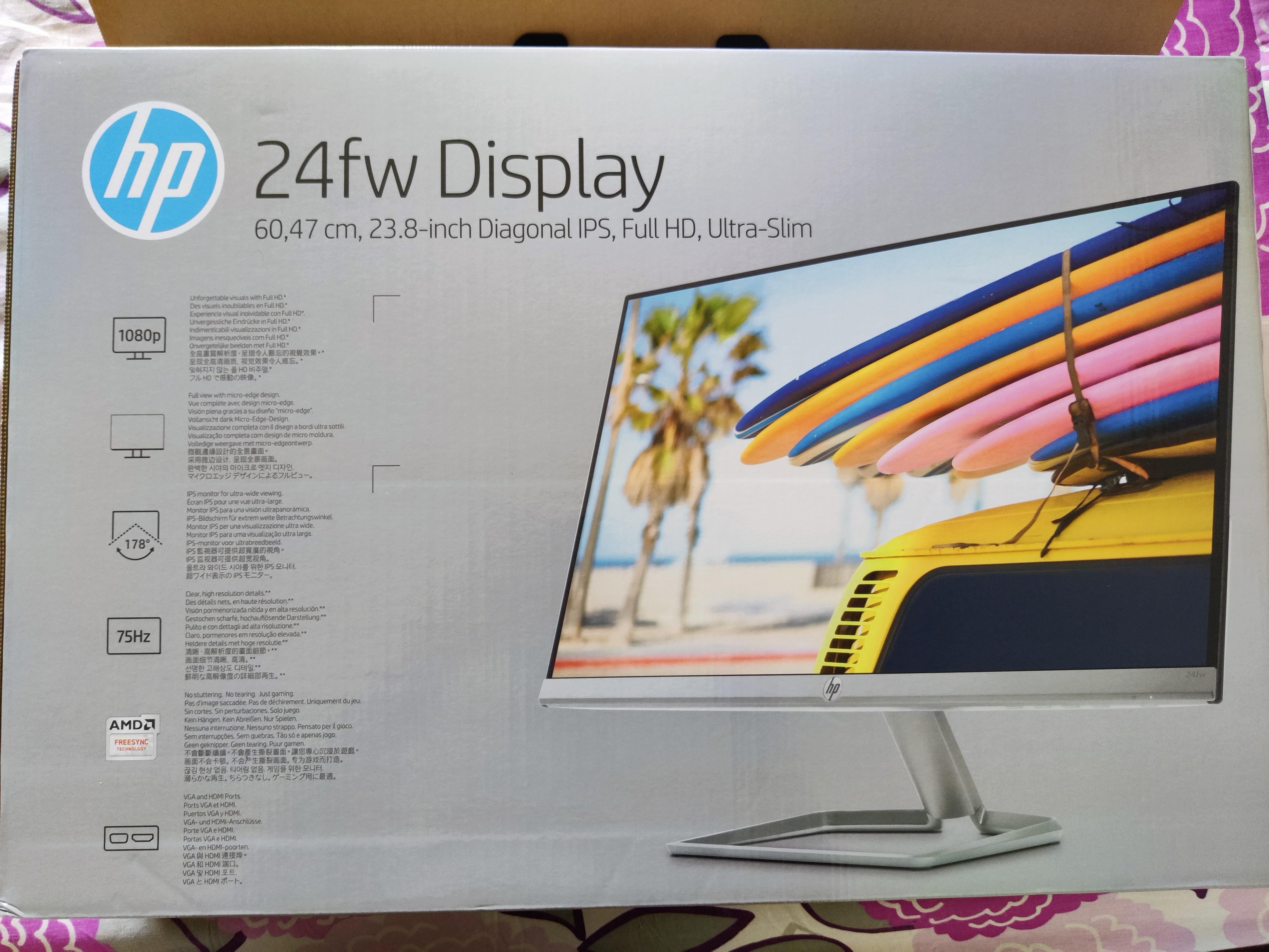 HP 24fw Display, Computers & Tech, Desktops on Carousell