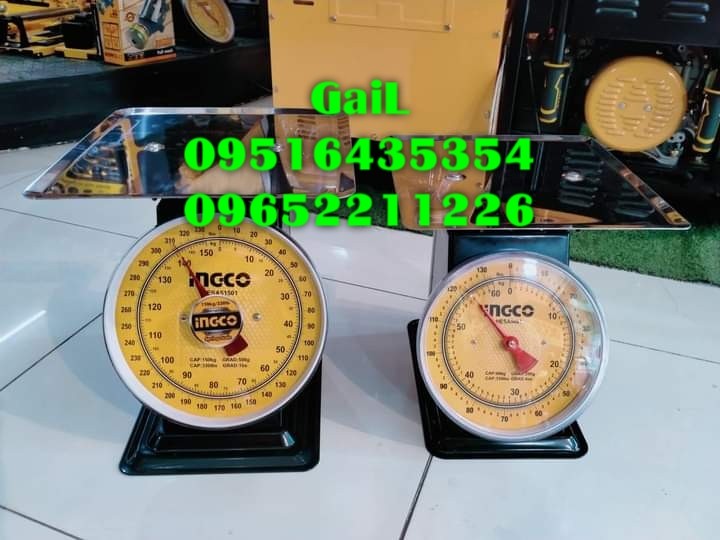 INGCO 60kg. / 150kg. Spring Scale / Manual Weighing Scale, Commercial ...