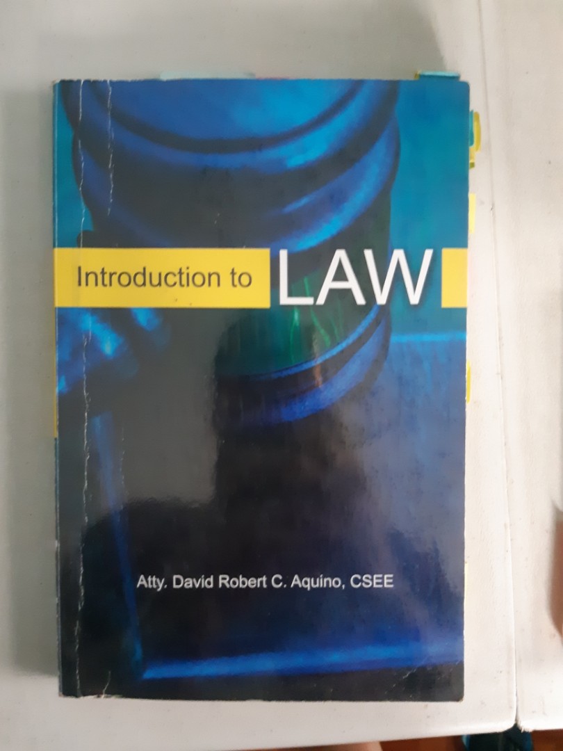 Introduction to Law by Atty. David Aquino, Hobbies & Toys, Books ... Introduction to Law by Atty. David Aquino, Hobbies & Toys, Books ...