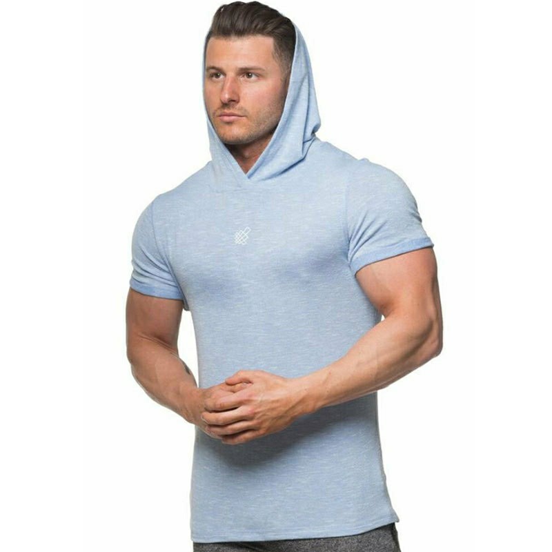 Men Hood V Shape Muscle Show Training Cloth, Men's Fashion, Tops & Sets ...