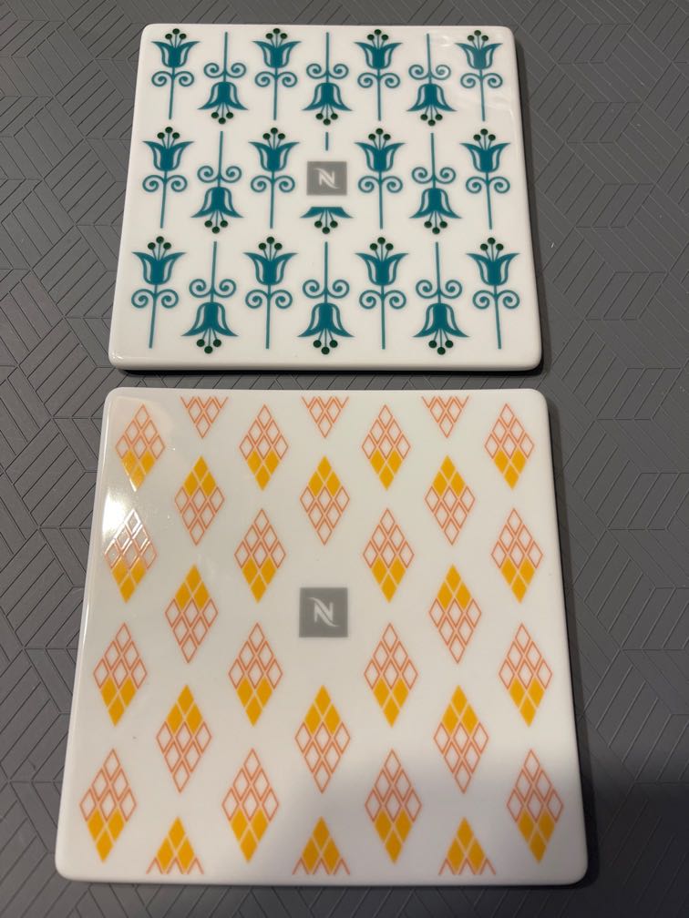 Limited edition Nespresso Porcelain Coasters, Furniture & Home Living ...