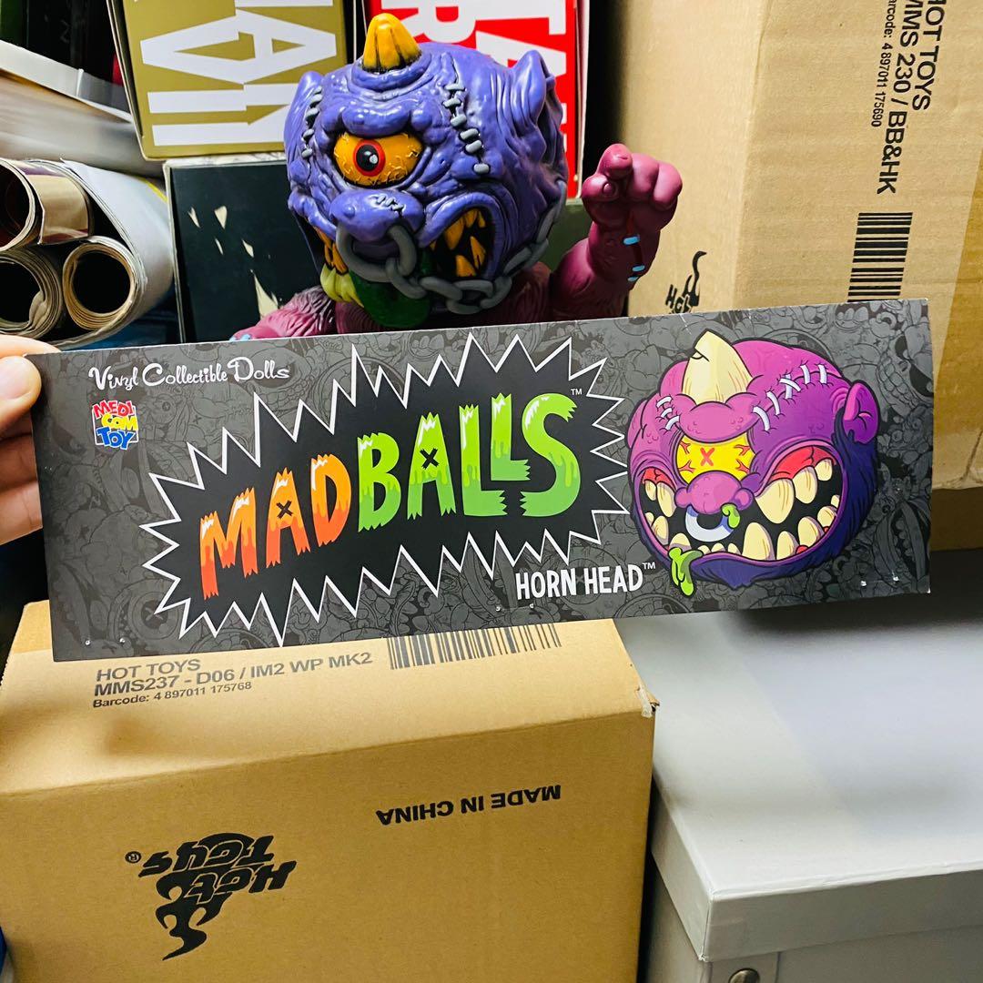 Medicom Toys Vinyl Collectible Dolls Madballs Horn Head VCD, 興趣及遊戲, 玩具 ...