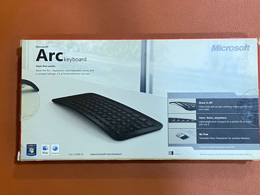 Microsoft Arc Keyboard, Computers & Tech, Parts & Accessories, Computer ...