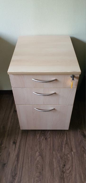 Mobile Pedestal with Key, Furniture & Home Living, Furniture, Tables ...