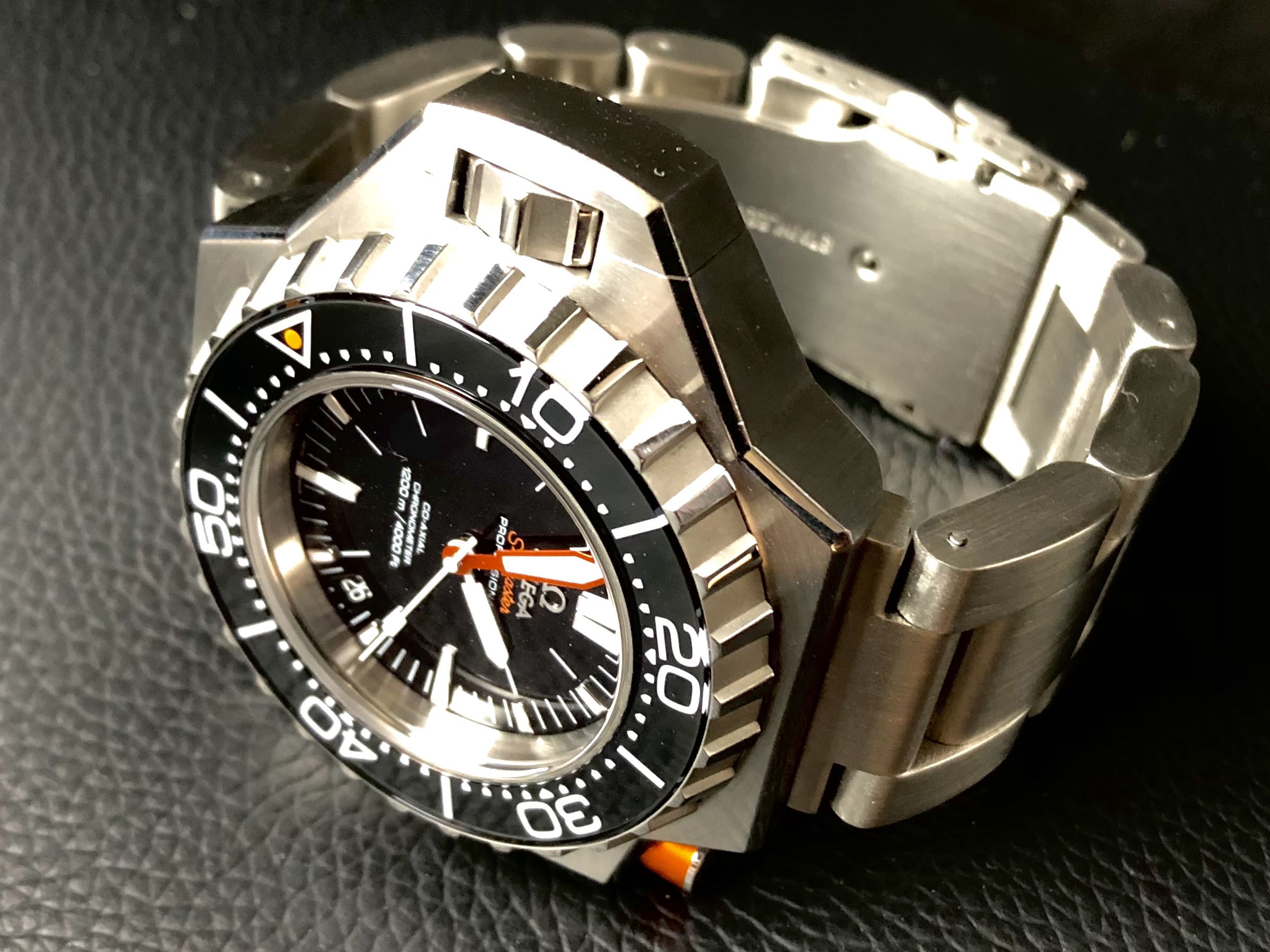 Omega Ploprof Seamaster 1200m dive diver watch fat oyster bracelet also ...
