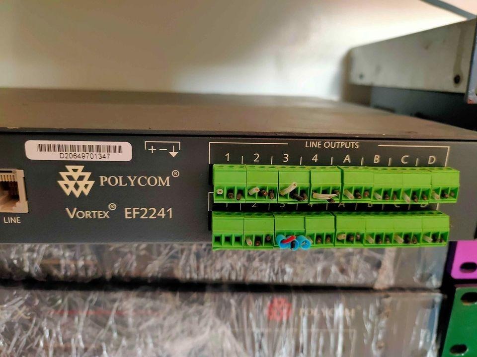 Polycom Vortex EF2241 Microphone Matrix Mixer 4-Channel @ P8000 Each, Audio, Other Audio ...