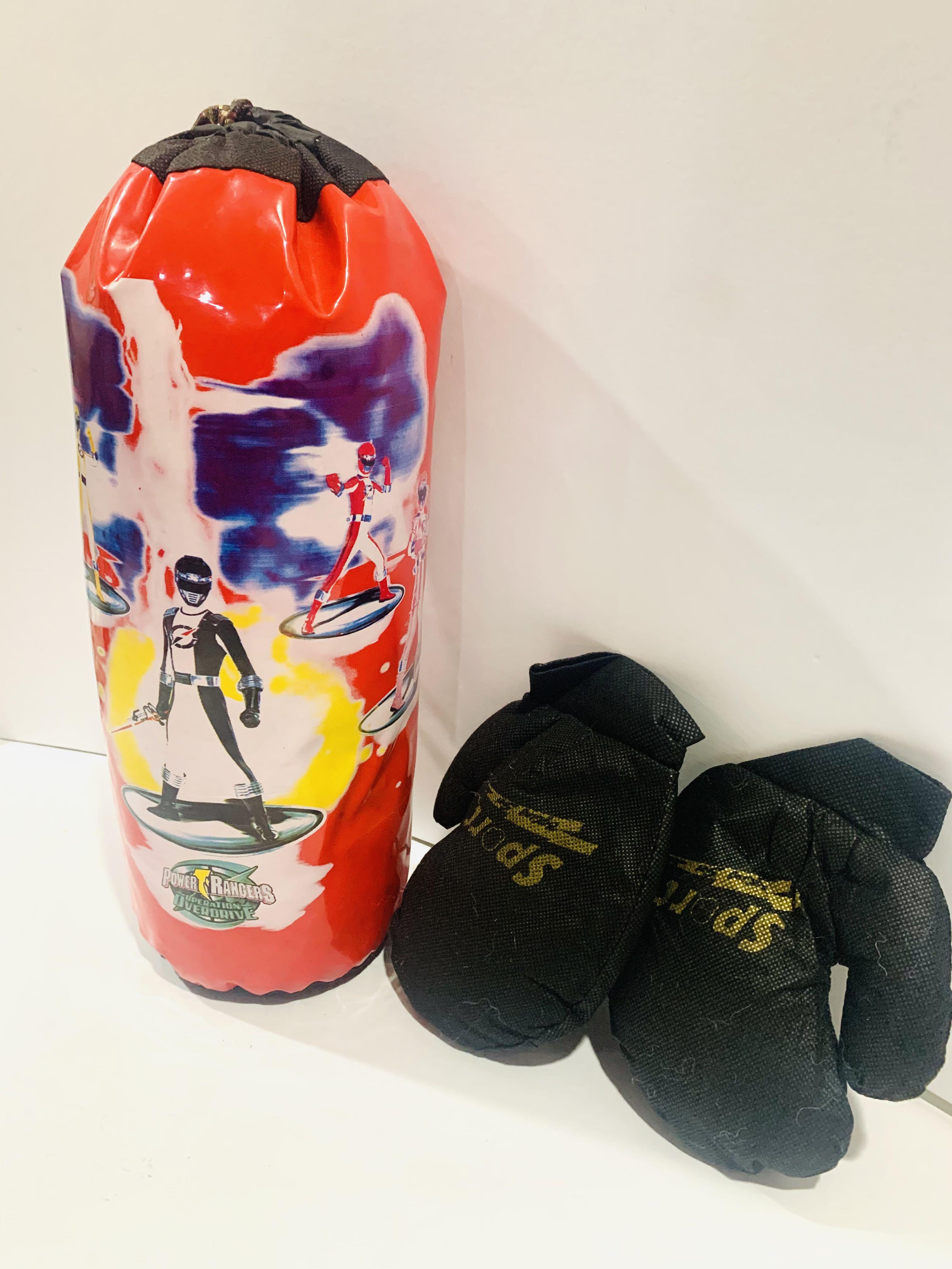 Power Rangers Punching Bag and Gloves for little boys, Hobbies & Toys ...