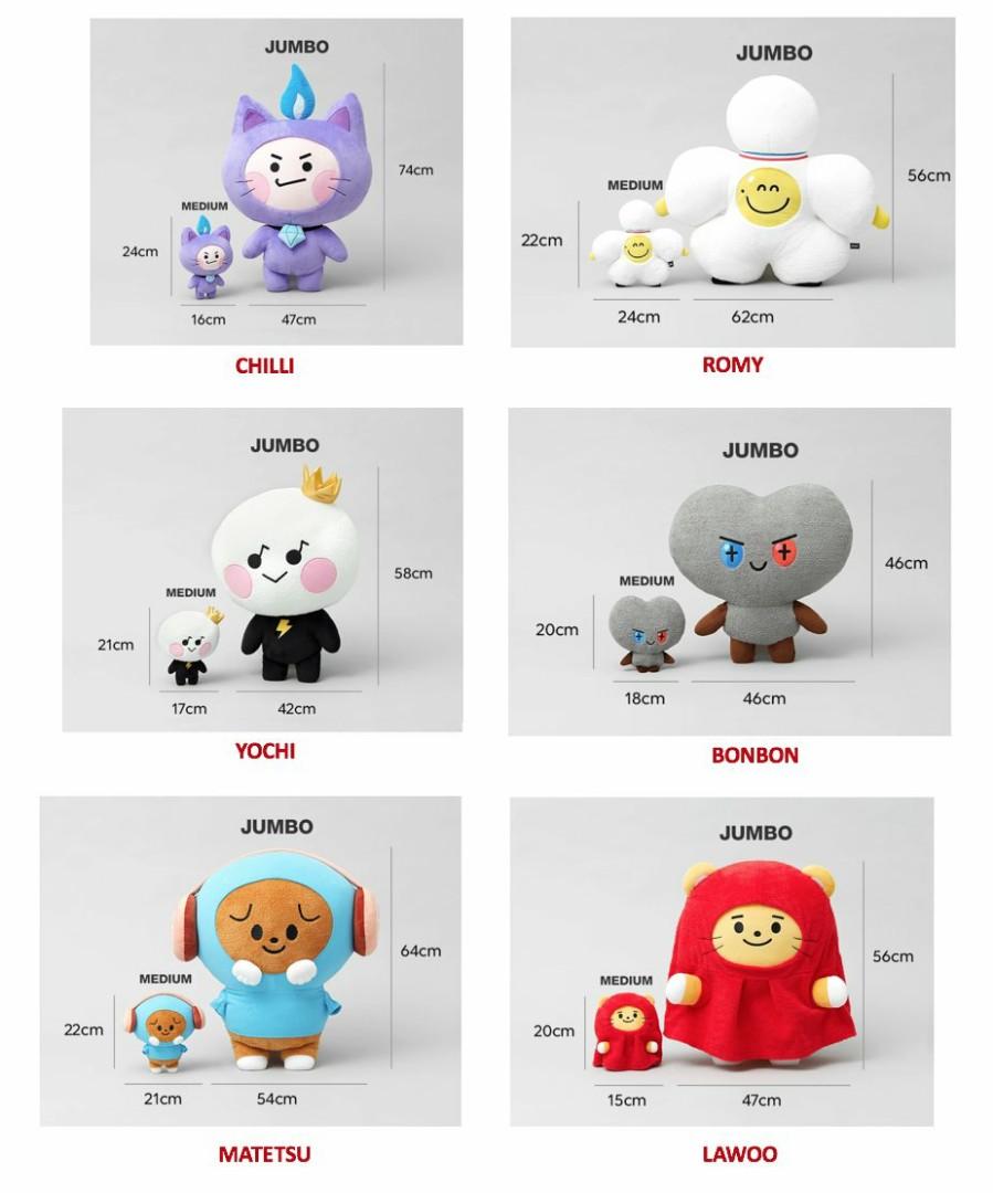 [RESERVATION] TREASURE TRUZ STANDING DOLL MEDIUM/JUMBO LINEFRIENDS OFFICIAL PREORDER, Hobbies ...